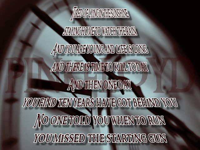 Song Lyric Quotes In Text Image: Time - Pink Floyd Song Quote Image