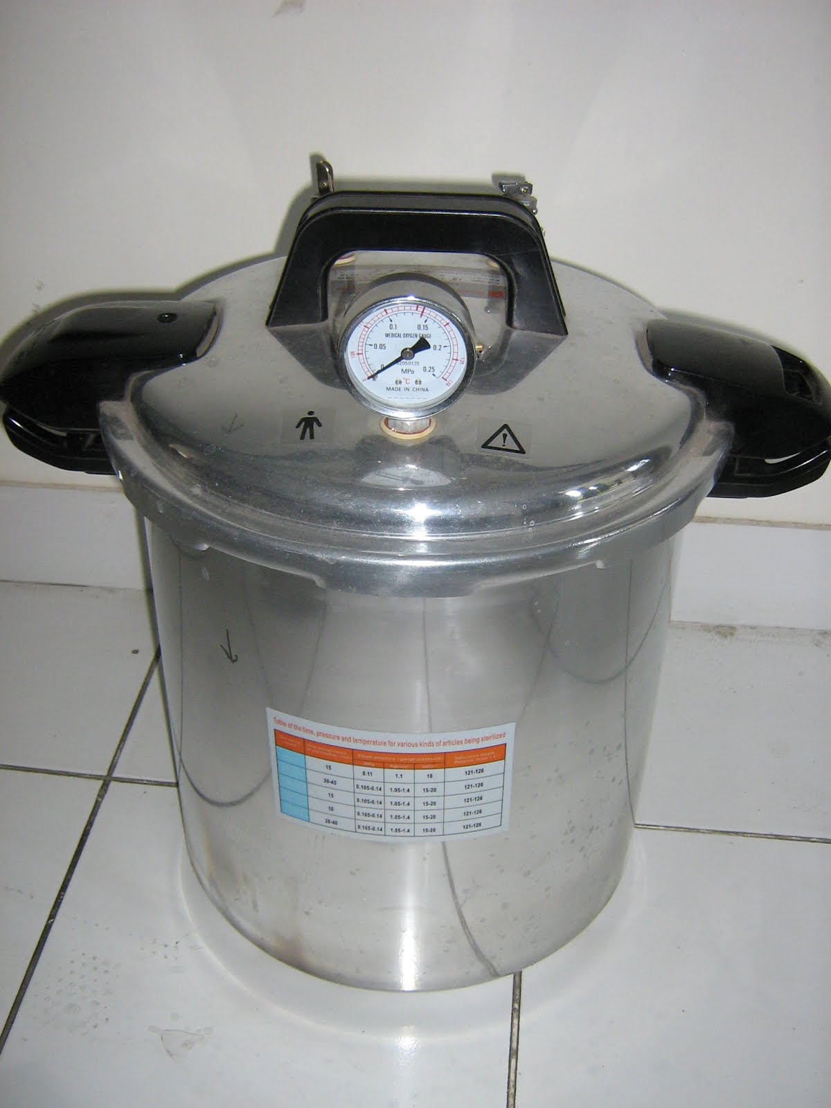 TISSUE CULTURE AND ORCHIDOLOGI: AUTOCLAVE ALAT UNTUK STERILISASI ALAT ...