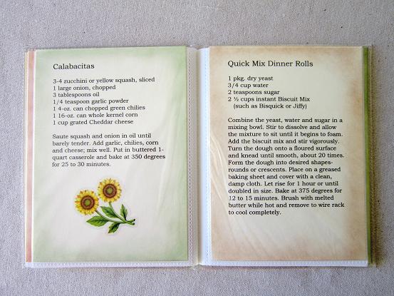 Miss Abigail's Hope Chest: A Peek Inside - Thanksgiving Recipe Book