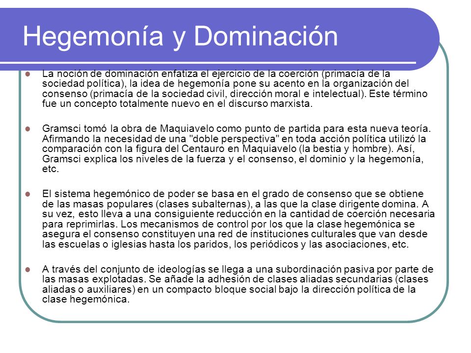 INTRO2016: Hegemonía