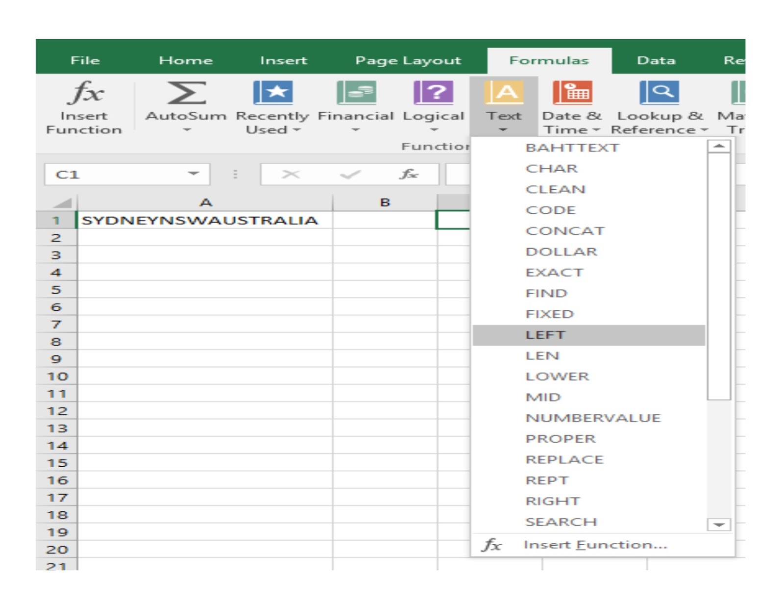 Windows and Office : Excel Text Functions (II) - Extracting text ...