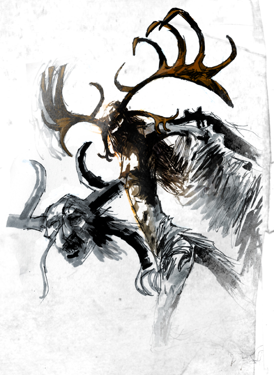 S/M COMA X: Sketch of Northern Witch Louhi