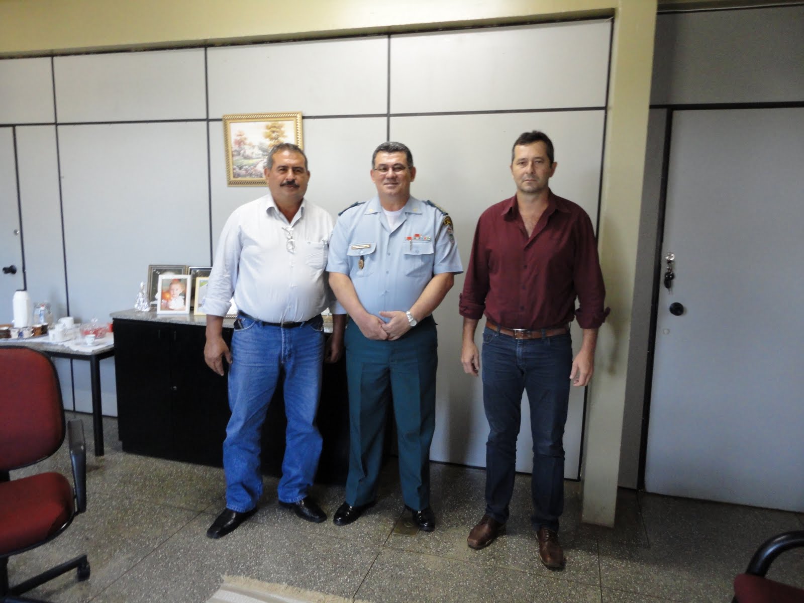 Laércio Valério: Laércio Valério é recebido pelo Coronel QOPM Luiz ...