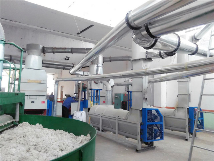 Textile waste recycling machine: Cotton waste/dropping/comber noil/card ...