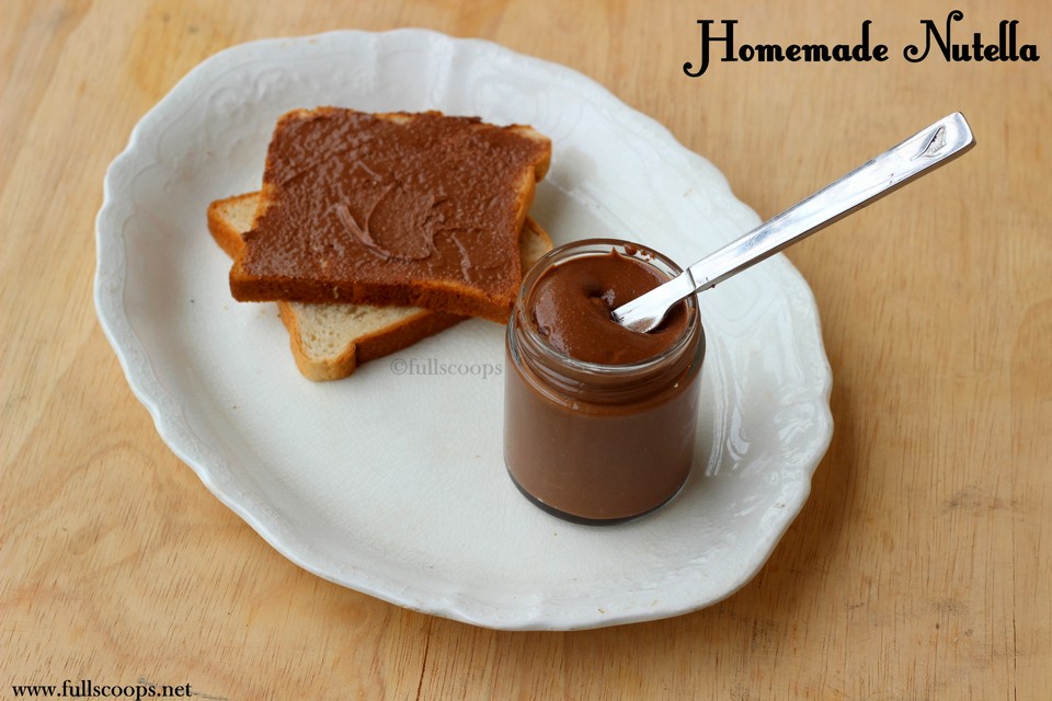 Homemade Nutella | Pea Nutella | Chocolate Peanut Spread ~ Full Scoops ...
