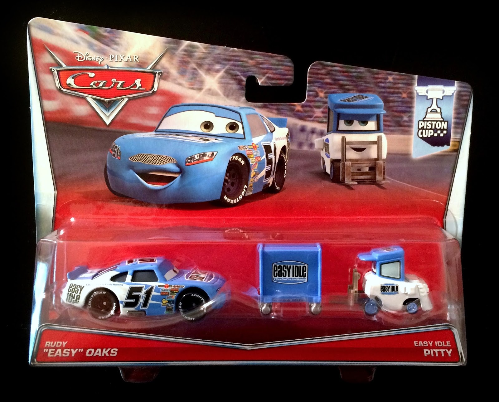 EASY IDLE PITTY" NEW IN PACKAGE DISNEY PIXAR CARS "2-PACK RUDY "EASY ...