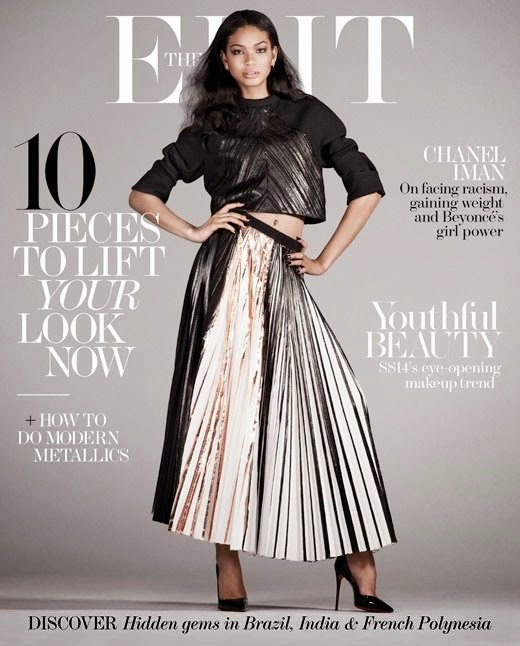 Chanel Iman covers The Edit March 2014 issue in a Proenza Schouler design