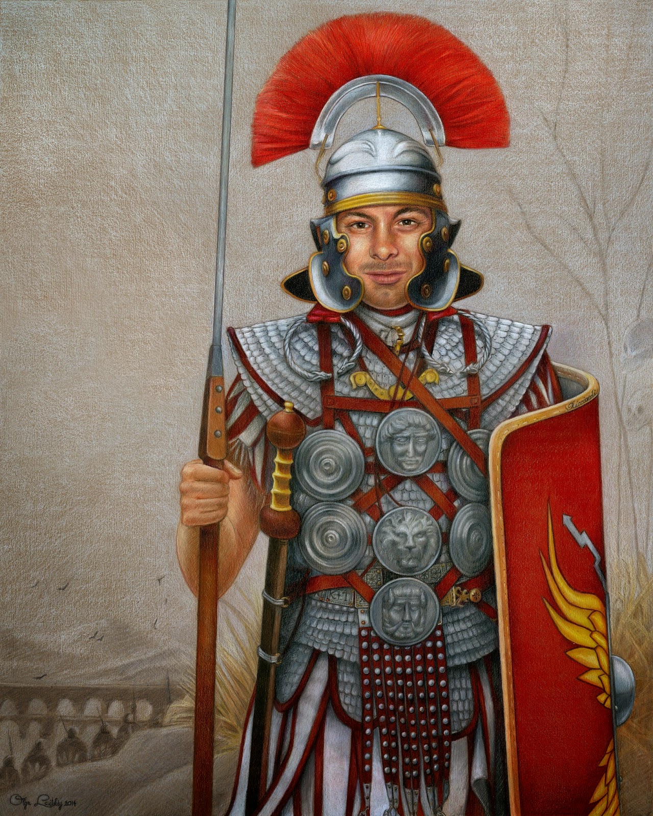Illustrations by Olga: Roman Centurion Portriat
