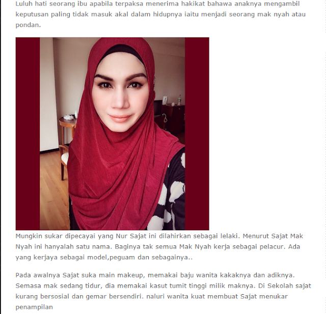dalang prank: Kisah Sebenar Nur Sajat Jadi Pondan Bermula Ketika ... dalang prank: Kisah Sebenar Nur Sajat Jadi Pondan Bermula Ketika ...