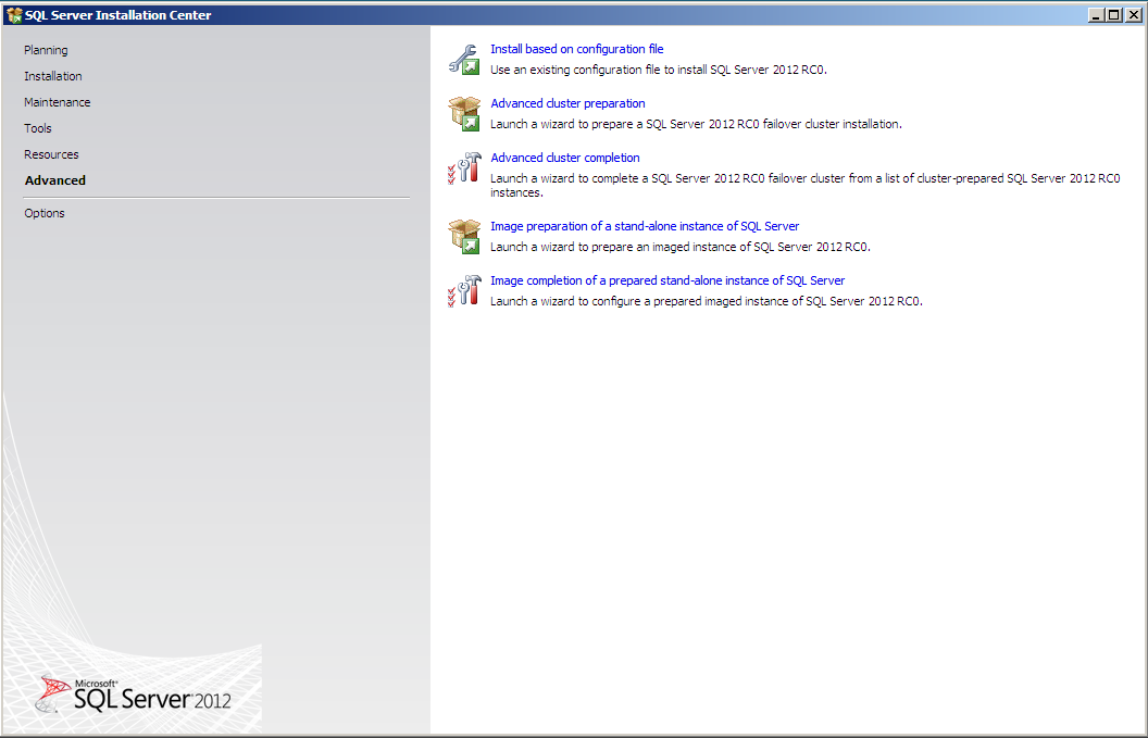 SQL Server Hints: SQL Server 2012 steps installation