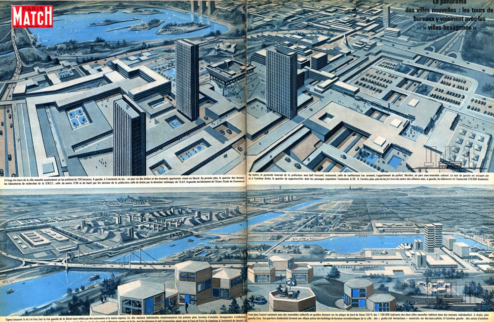 Urban Design. Paris-1990 from 1967: retro_futurism — LiveJournal