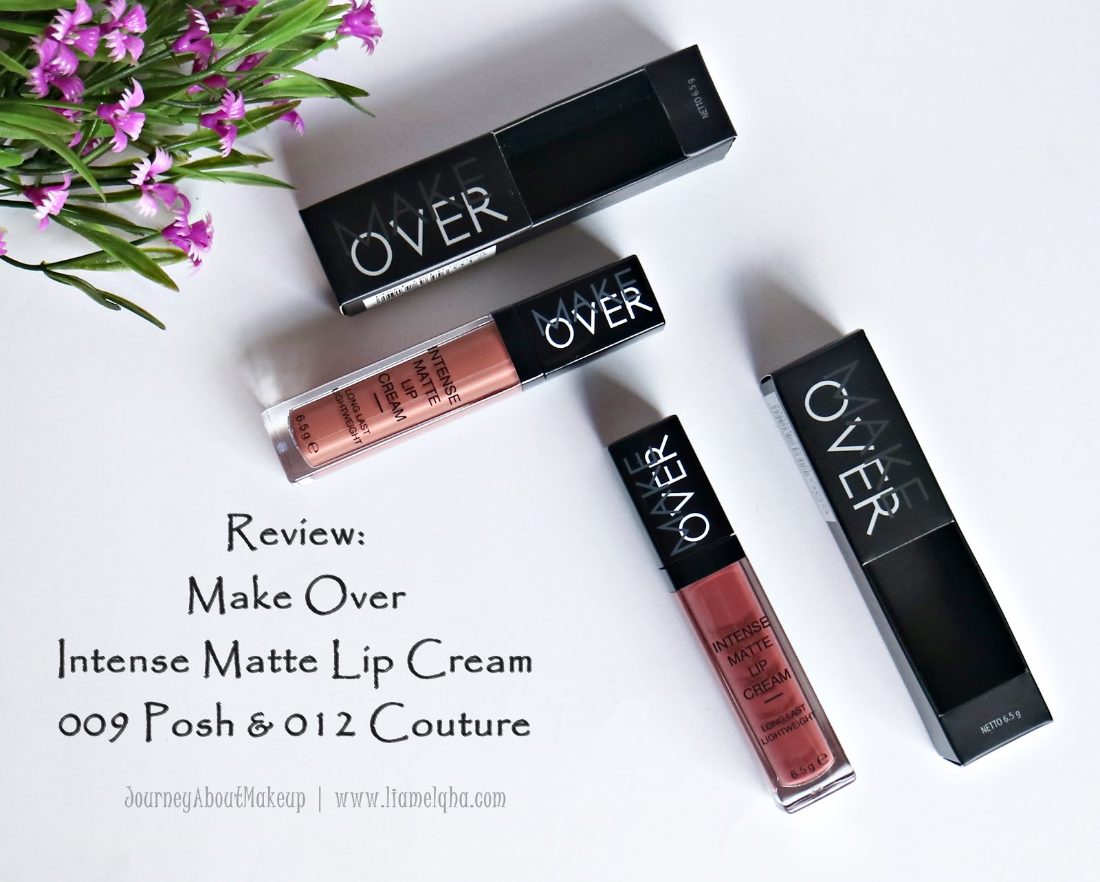 Review: Make Over Intense Matte Lip Cream Posh dan Couture || Liamelqha ...
