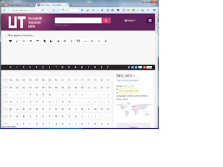 Holocron: Tabla de códigos unicode