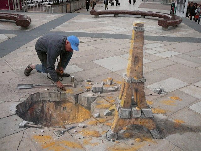 Idea: JULIAN BEEVER, Artista urbano Fantastico...Velo!!!