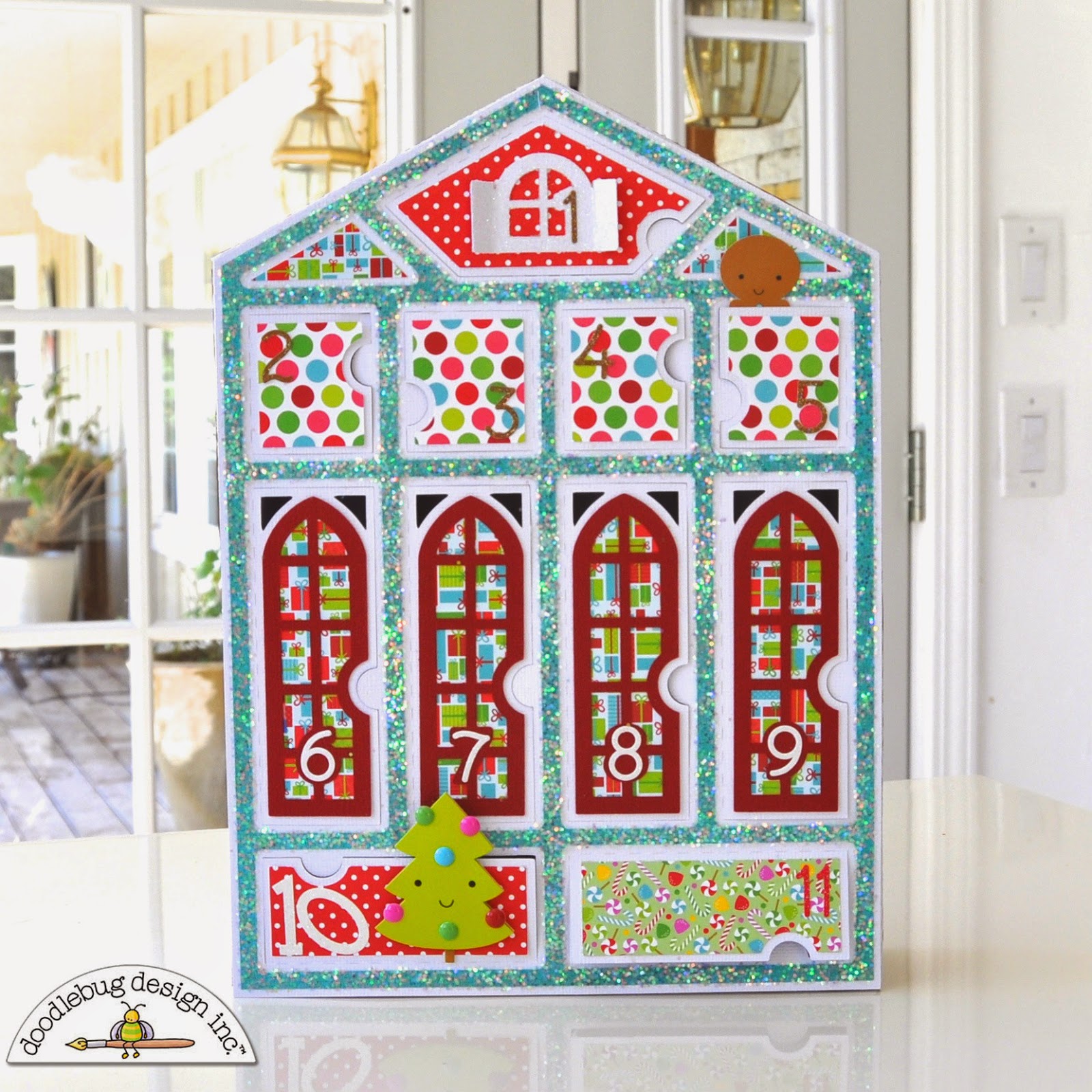 Court's Crafts: 3-D Advent Calendar - Doodlebug Style