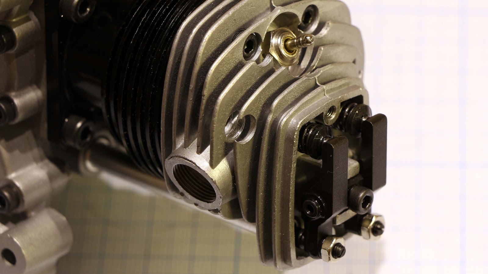 RC IT Music Photo Video: Inside ASP FT160AR Twin Cylinder Glow Engine