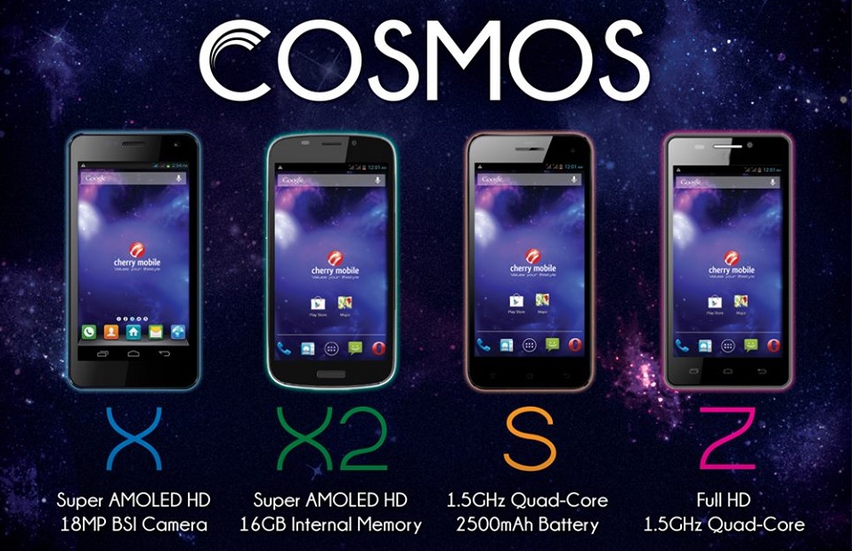 Cherry Mobile Cosmos Series X, X2, S and Z Unveiled with Specs, Price ...