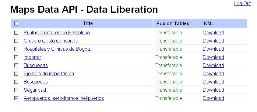 Geotics: Exportar mis mapas de Google Maps a Fusion Tables