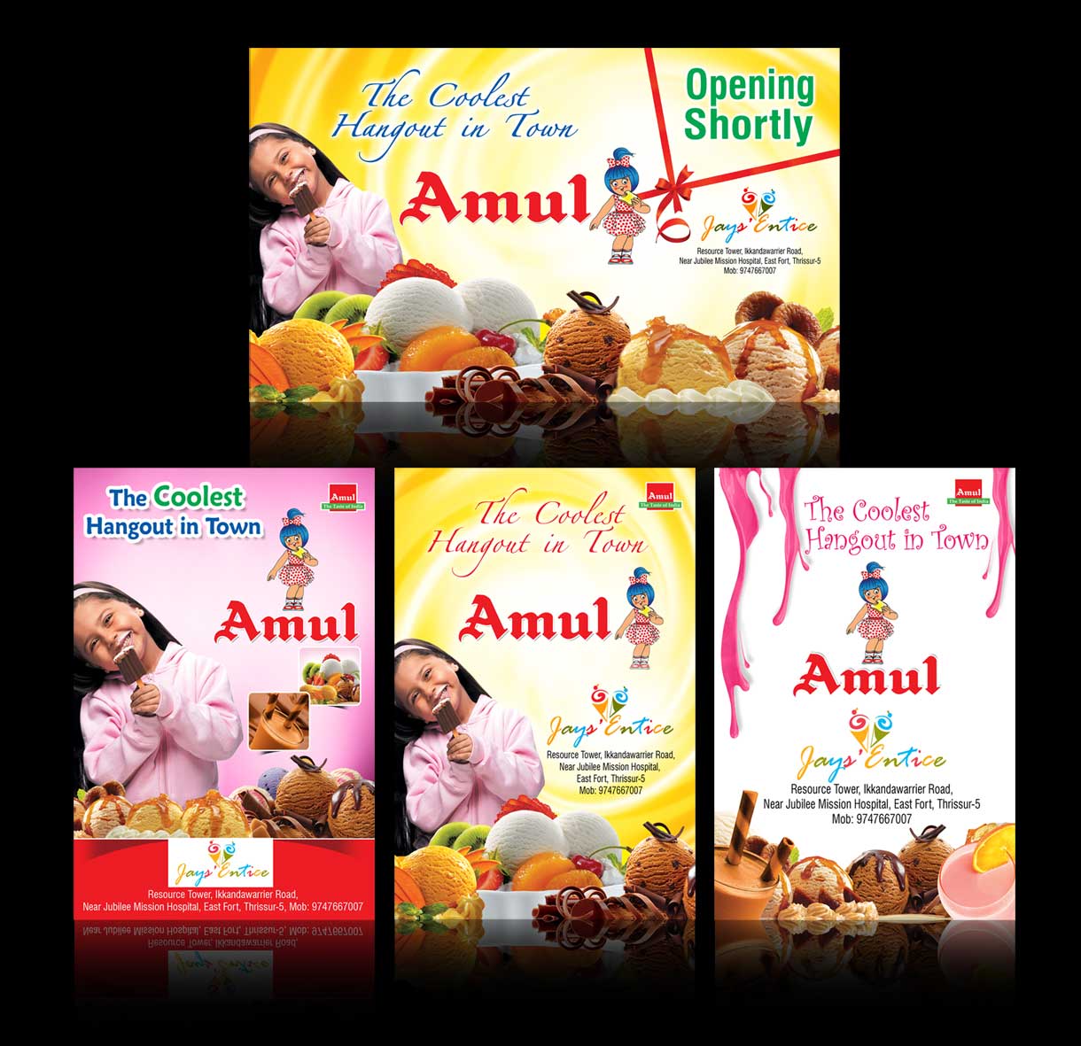 C & O ad-ventures: Flex Design for Amul Parlour