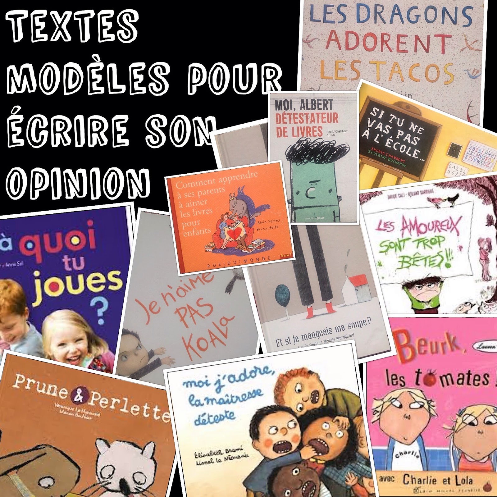Des textes modèles pour les ateliers d'écriture