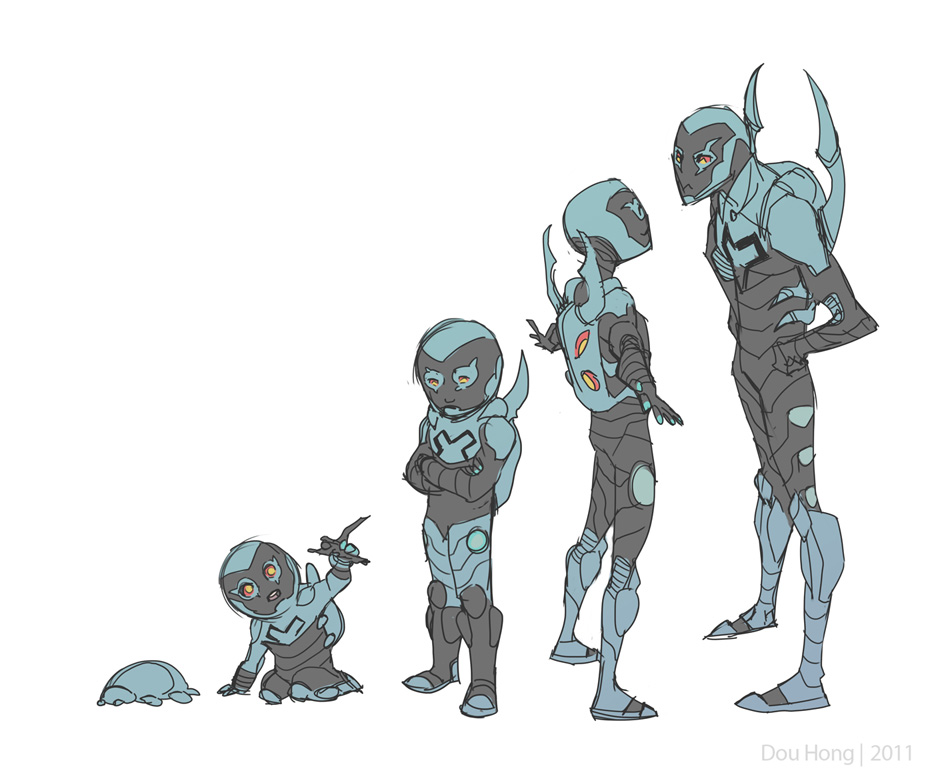 Dou Hong: Blue Beetle Animated