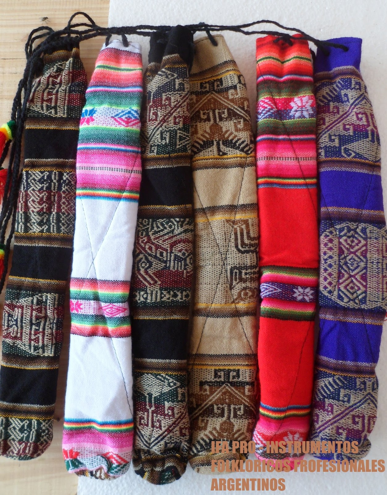 Funda para instrumentos de viento quenas, pinkuyos, flautas o anatas