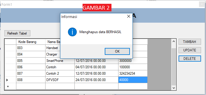 TUTORIAL VB.Net - CARA MEMBUAT TOMBOL DELETE DATABASE MYSQL MENGGUNAKAN CONNECTOR ODBC