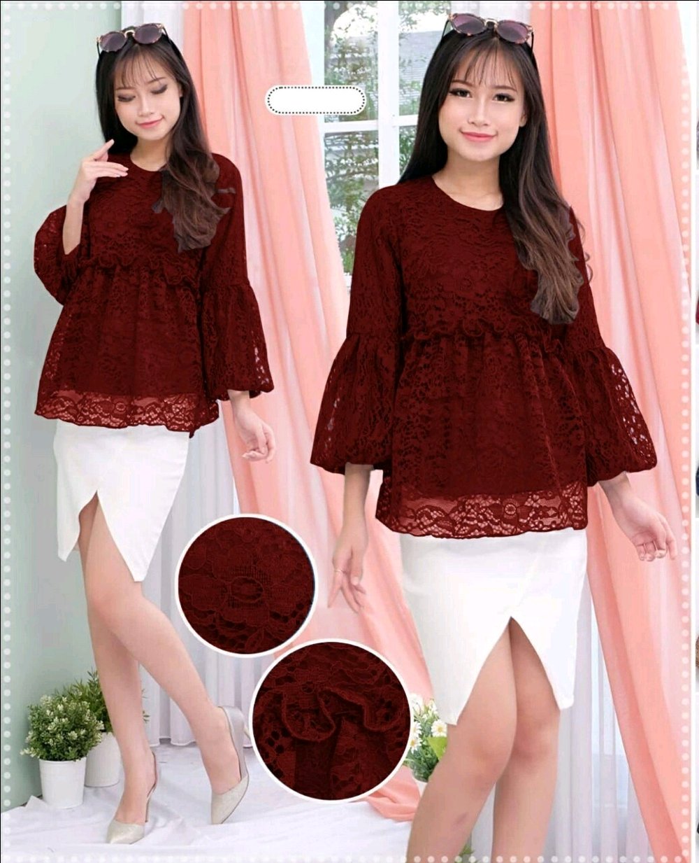 24 Model Baju Gaun Pesta Brokat Terusan Lengan Panjang Mewah dan Modern ...