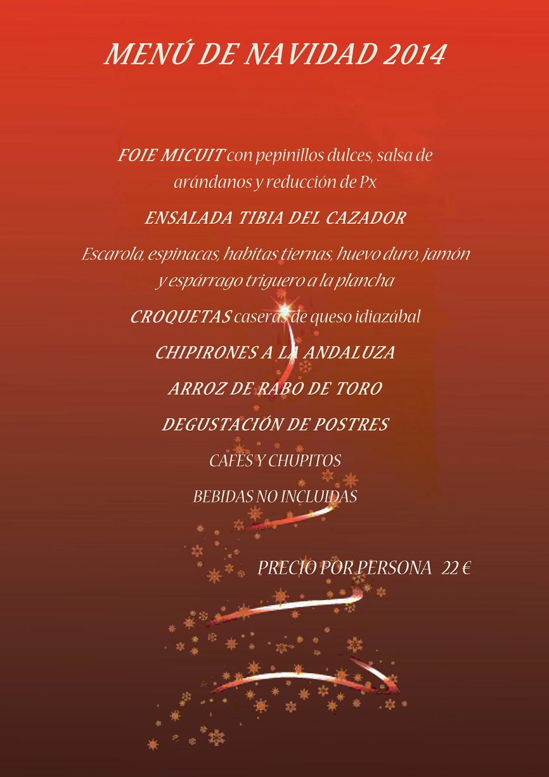 Arrocería Casa Valentina: MENÚS DE NAVIDAD