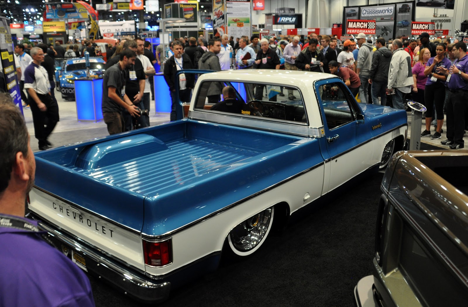 Just A Car Guy: In the Royal Purple booth, this C10 is getting an ...
