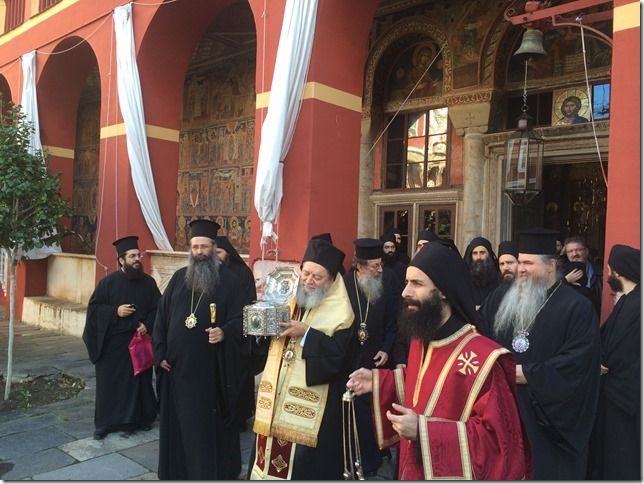ΛΕΥΤΕΡΙΑ: Ο ΜΗΤΡΟΠΟΛΙΤΗΣ ΚΙΤΡΟΥΣ ΣΤΗΝ ΙΕΡΑ ΜΟΝΗ ΒΑΤΟΠΕΔΙΟΥ
