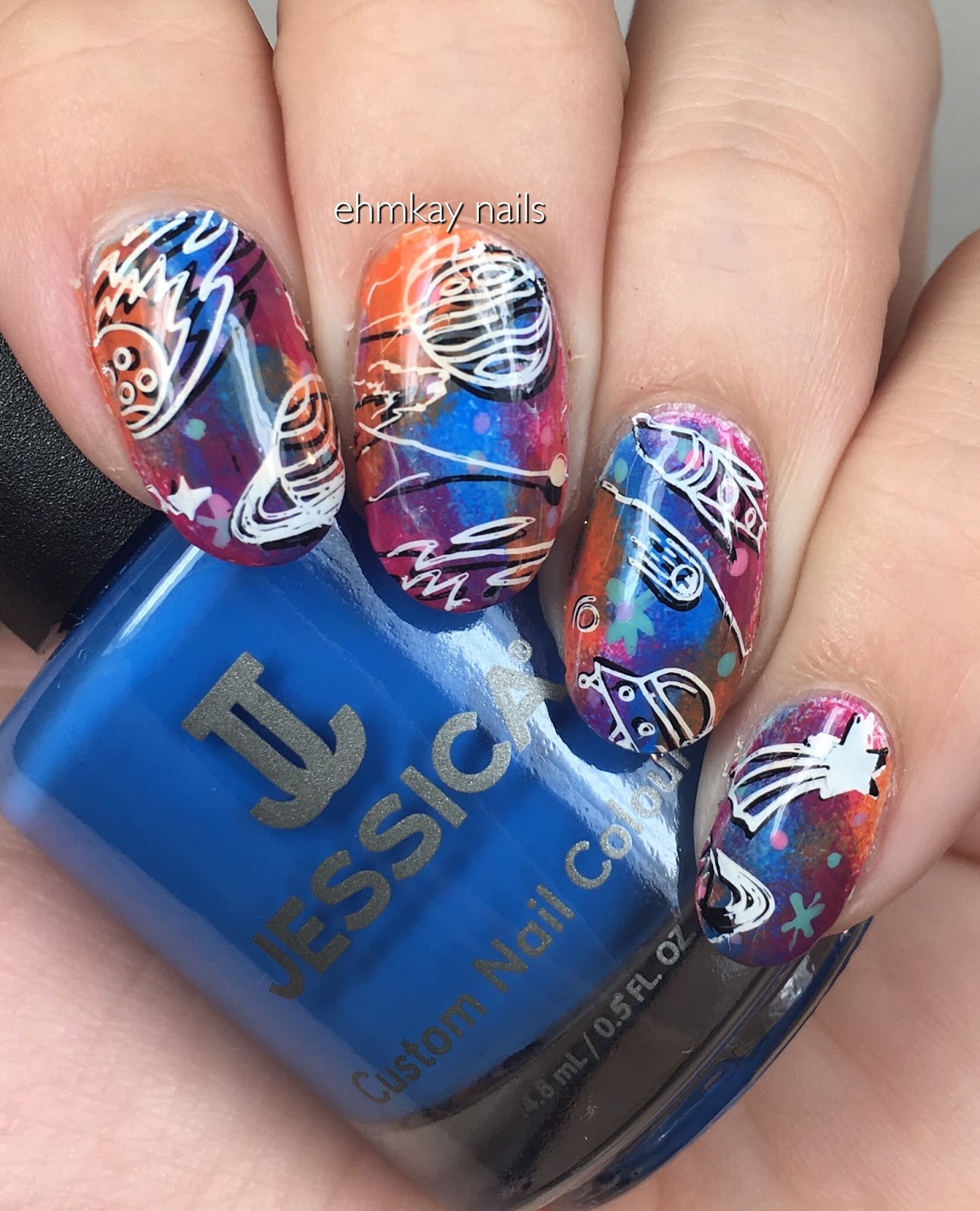 ehmkay nails: Jessica Cosmetic Gypsy Spirit Galaxy Nails with Born ...