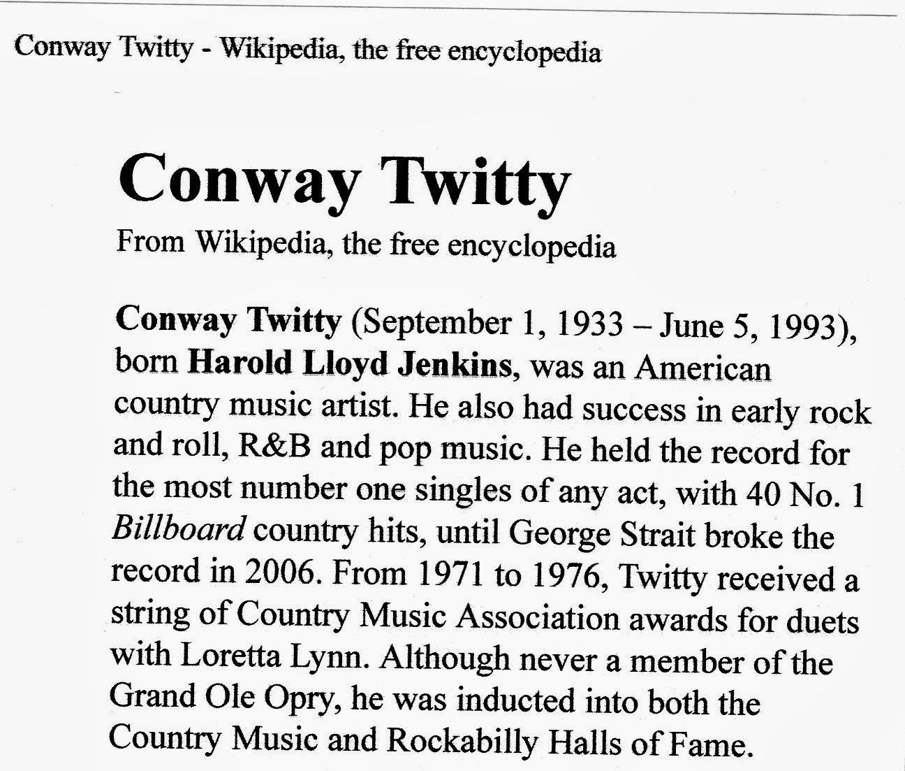 WOLFEES GRAMOPHONE: "LONELY BLUE BOY/HEY MISS RUBY" CONWAY TWITTY MGM ...