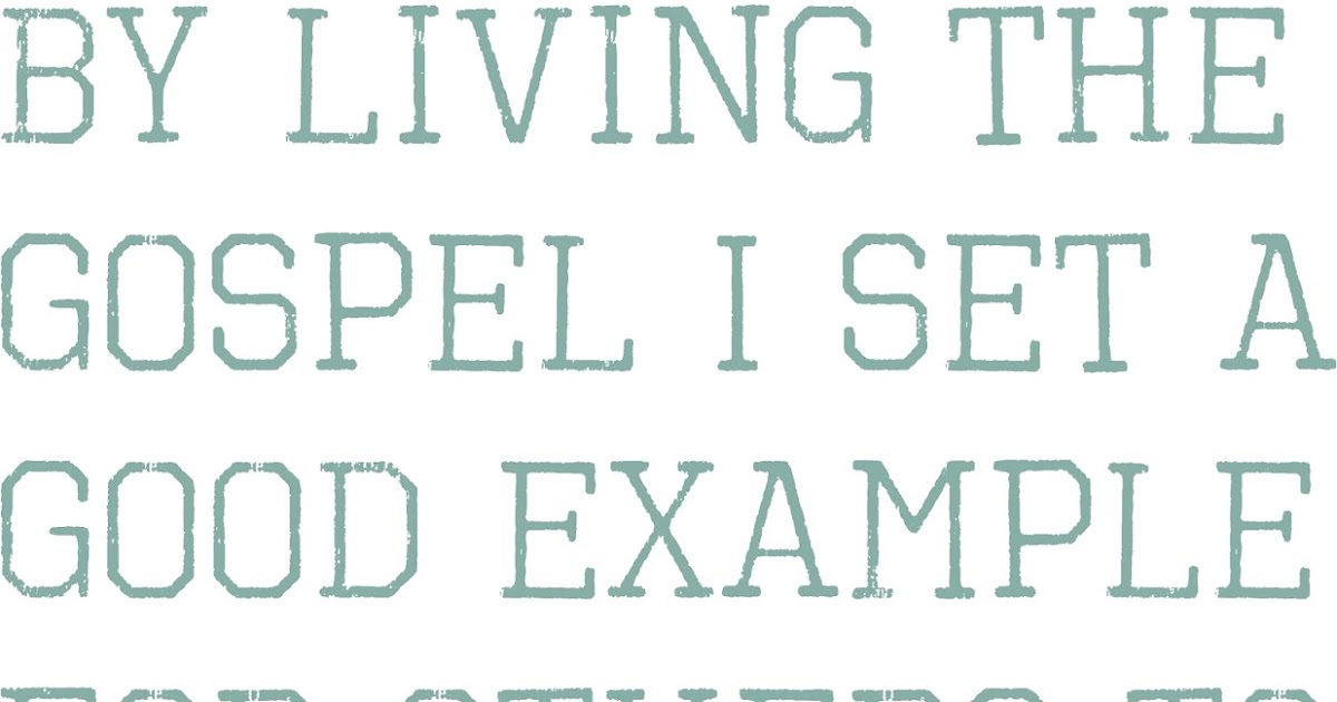 Life's Journey To Perfection: LDS Sharing Time September 2014 Week 4 ...