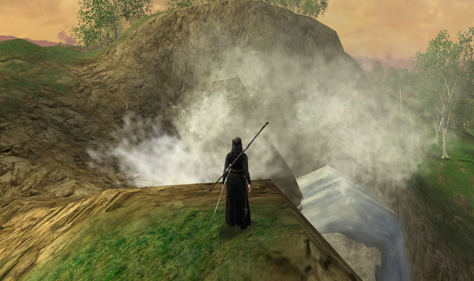 Wonderful Places in LOTRO's Middle Earth: Climbing the waterfall of ...