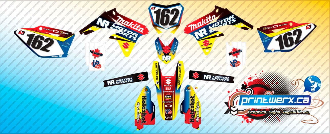 omecca custom graphic design: Custom Motocross graphics for Dean Johnson