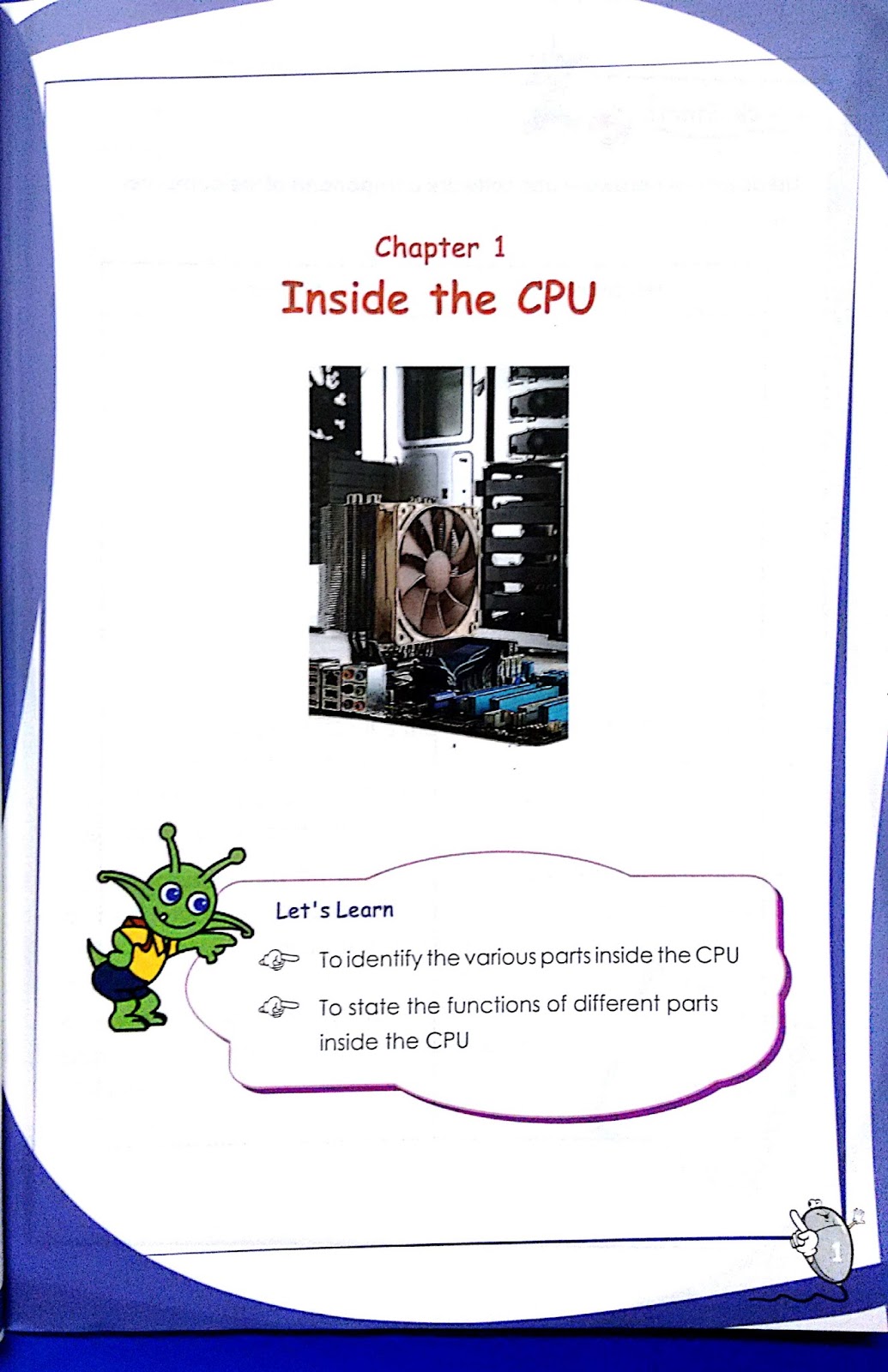 Photos of 1st Chapter of Computer Textbook
