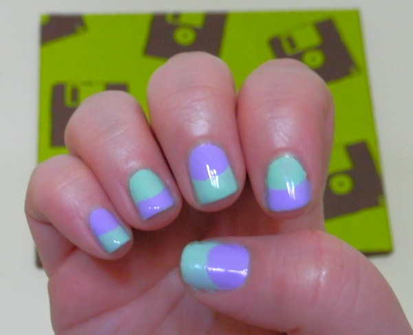 BEAUTY: Two-Tone Pastel Nails | Neon Rattail