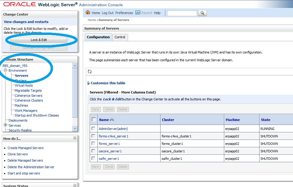 Reset WebLogic Administration Password in R12.2