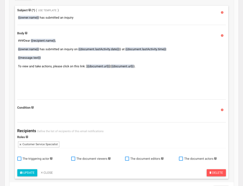 Rethink Workflow Support: Workflow Triggers