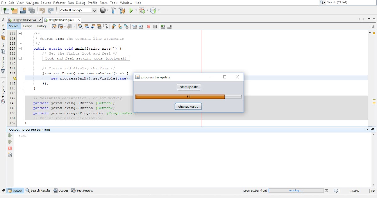 saliya ruchiranga: Multi-threaded java progress bar