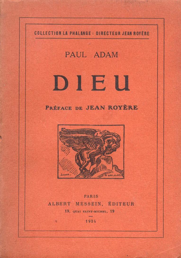 la bibliothèque de SPiRitus: Paul ADAM, Dieu