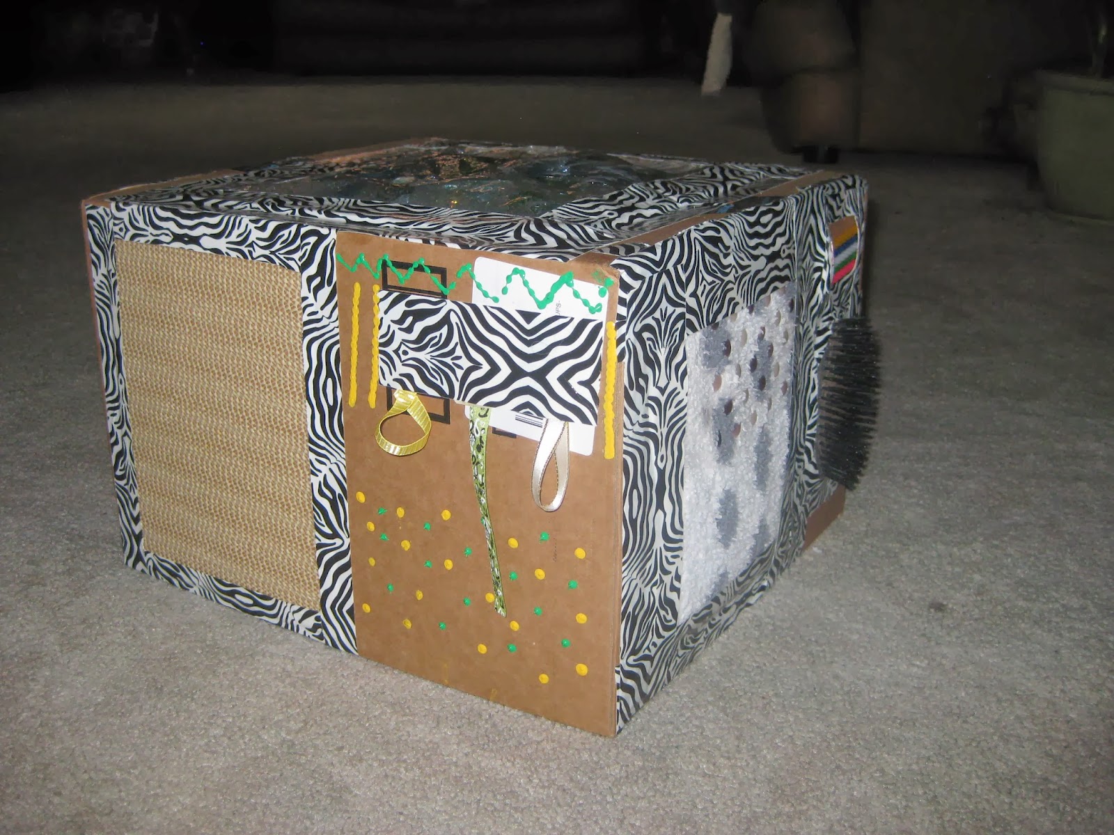 Beauty of Imperfect Parenting: sensory box for the babes