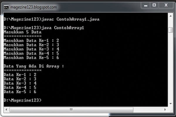 Array satu dimensi dan dua dimensi | Ilmu Komputer