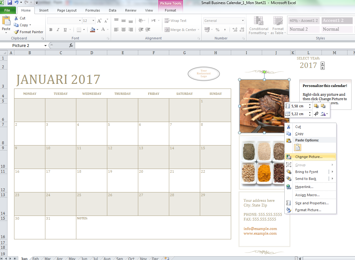 Cara Gampang Membuat Kalender di Excel Tanpa Rumus!!! - BlogUfik