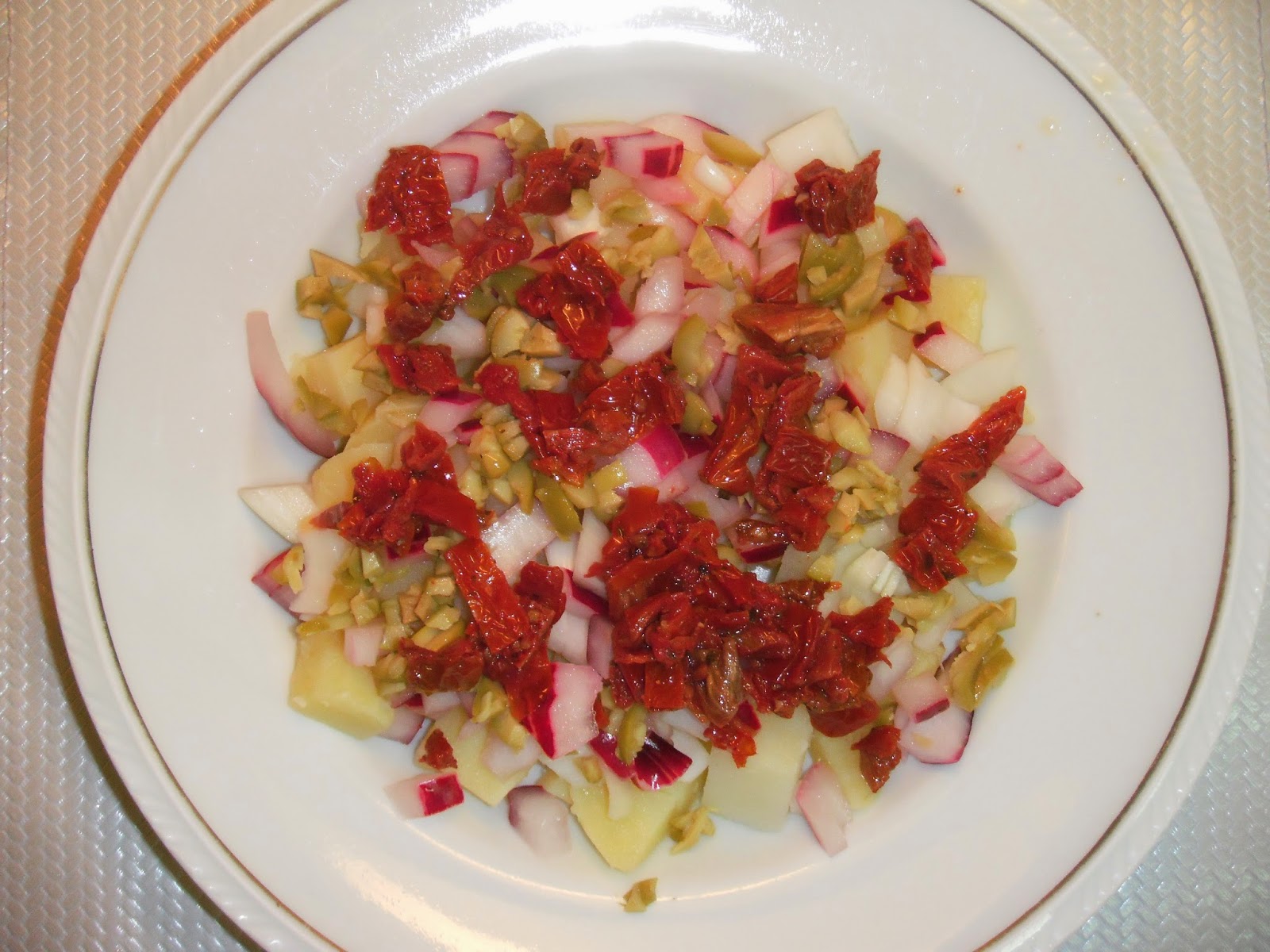 La familia en la cocina: Ensalada de huevas de maruca