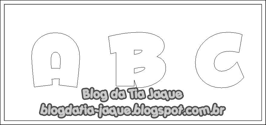 Moldes de Letras e Números - 4