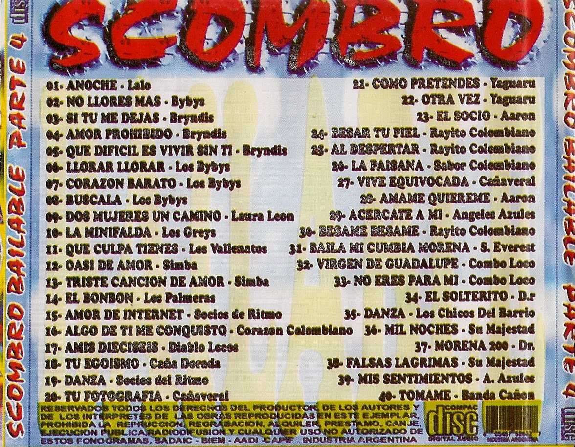 Cumbia Los Mejores Cd De Las Bailantas