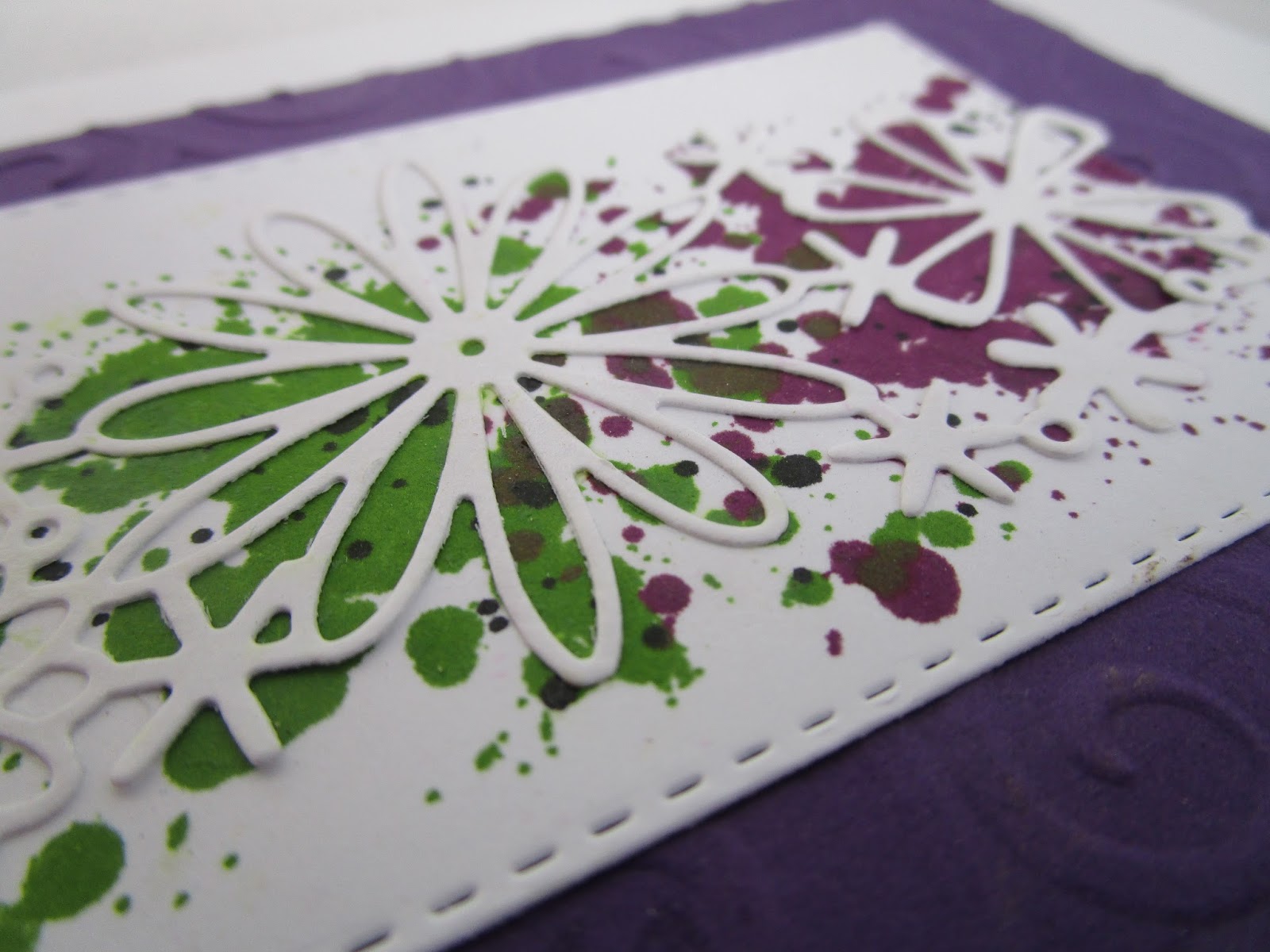 Stamping, Crafting and Having Fun: Ink Blot card