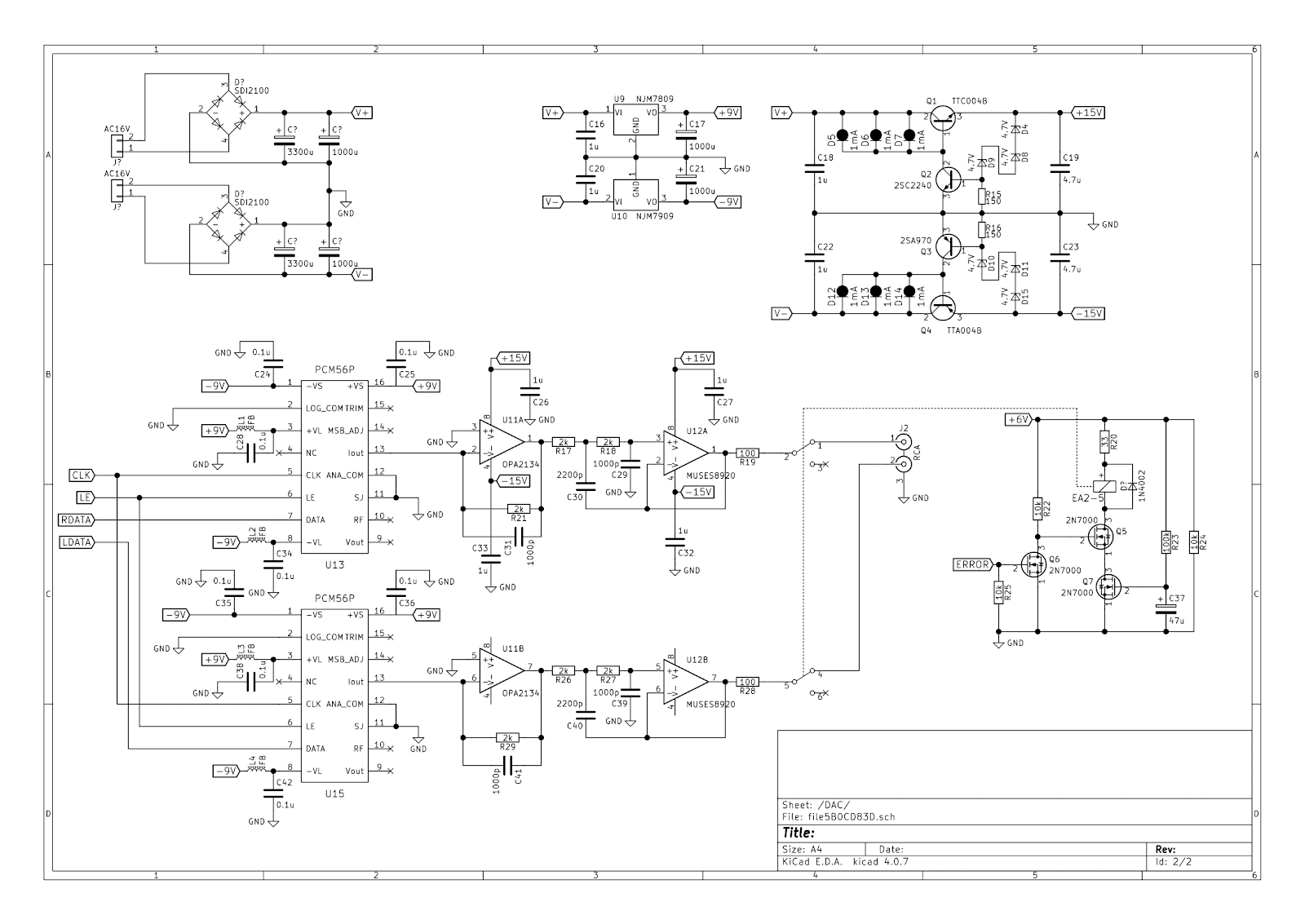 JO4EFC/1 の備忘ブログ: PCM56P DACの製作